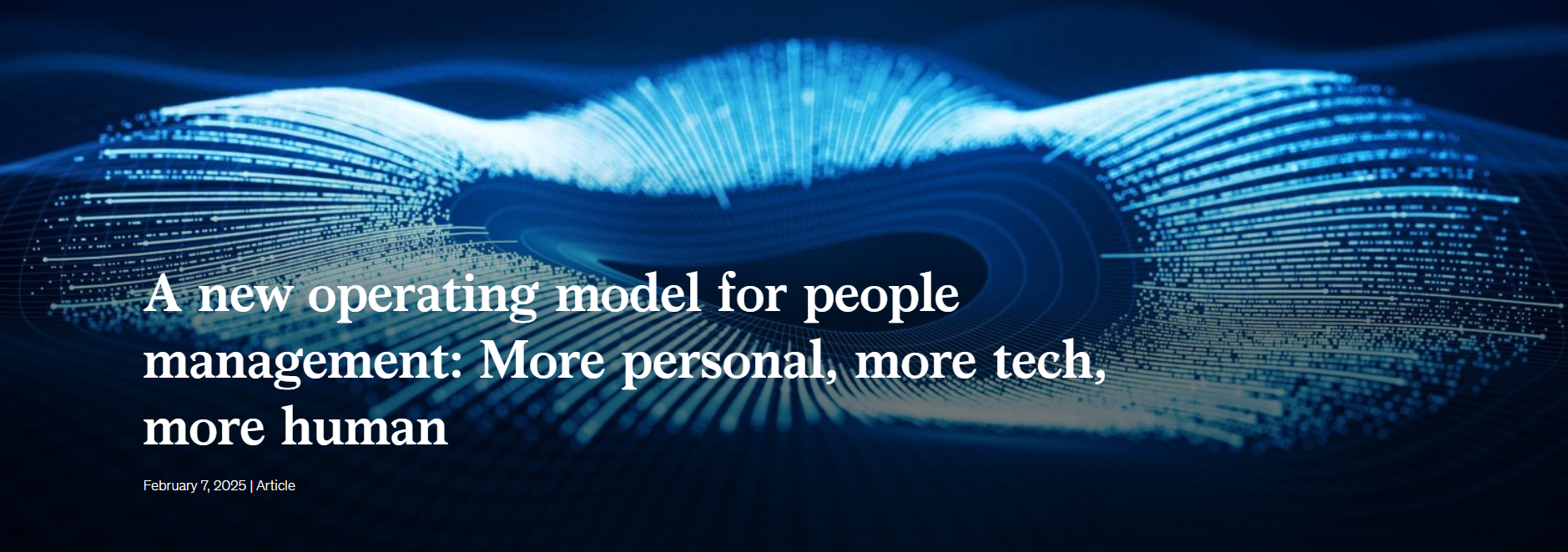 People functions are crucial in transforming people management